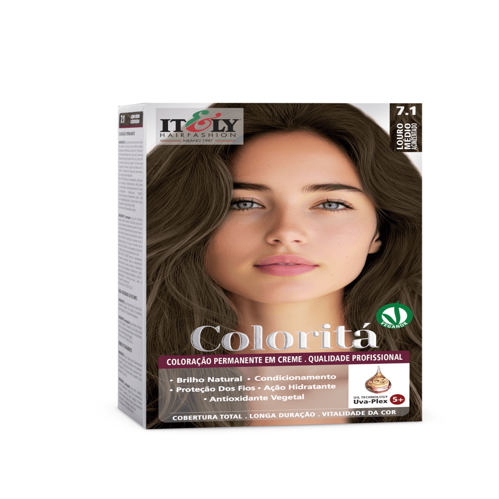 Tint Itely Colorita 7.1 Louro Médio Acinzentado 7898759110407 - Danny ...