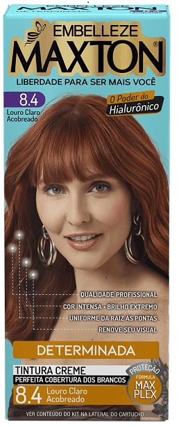 Tint Maxton Kit Prático 8.4 Loiro C/ Laranja - Danny Cosmeticos