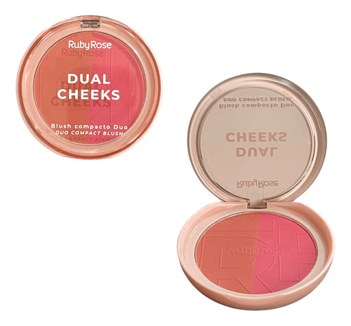 Blush Ruby Rose Dual Cheeks-Peachy/Fuchsia Hbm03-2 - Danny Cosmeticos